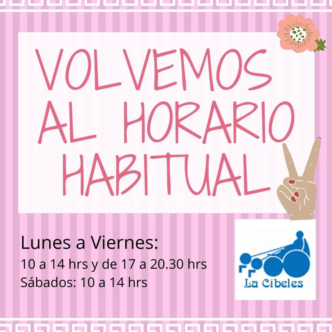 Volvemos al horario habitual!!!! Volvemos al horario habitual!!!!